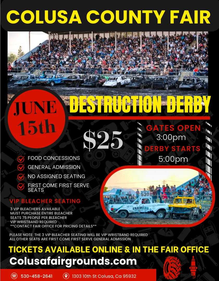 Derbies | Combine & Destruction Derbies at the Colusa County Fair